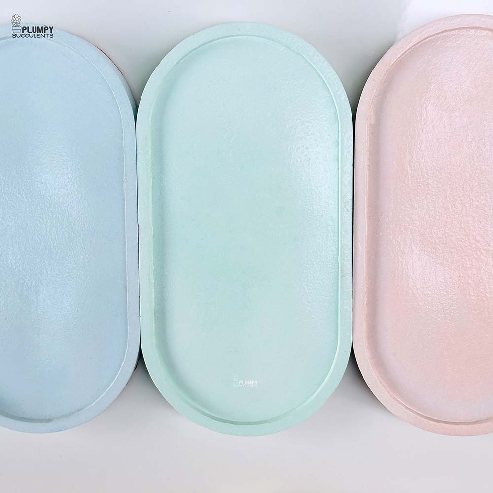 Oval Tray - Pastel – Plumpy Succulents