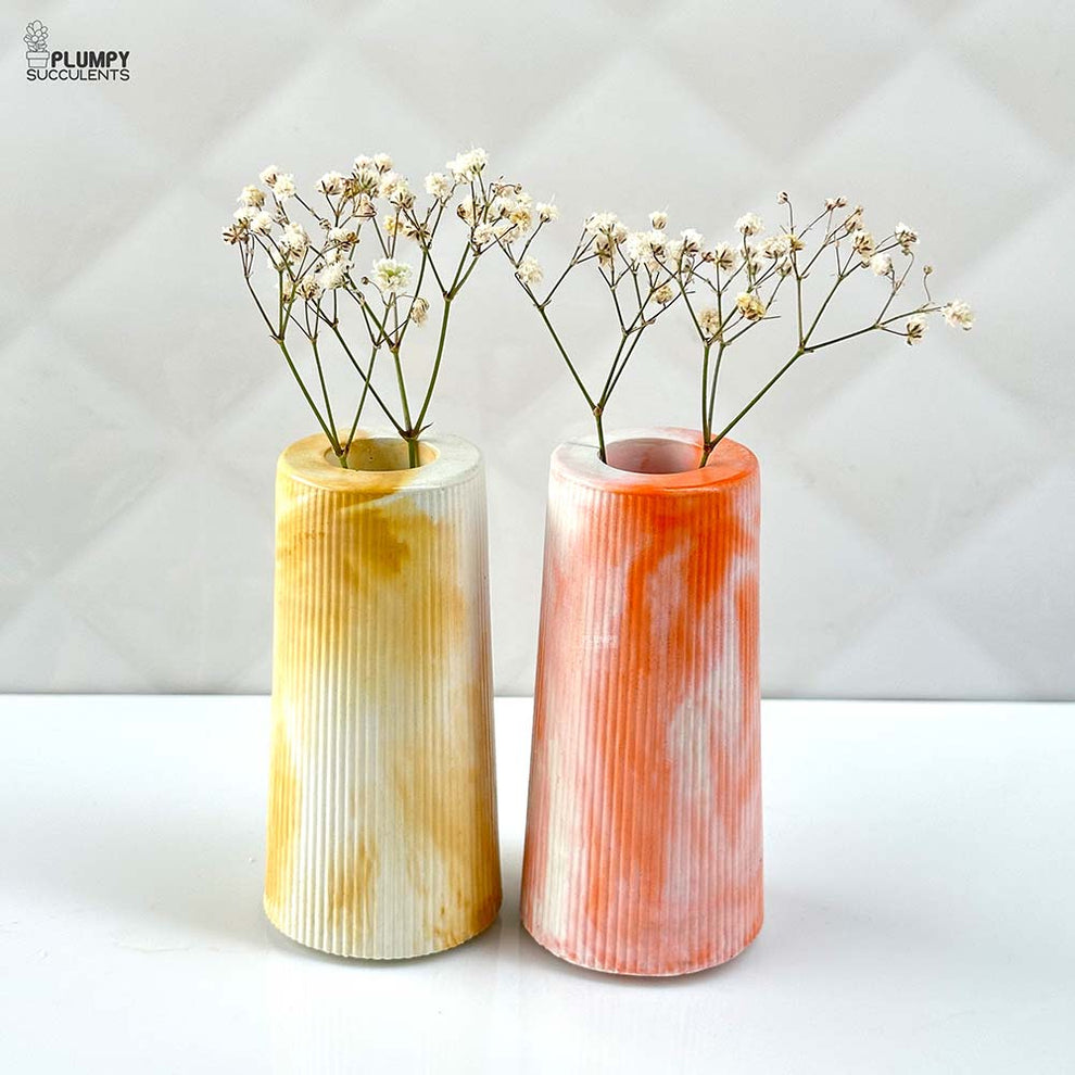 Flower Vase- Marbly – Plumpy Succulents