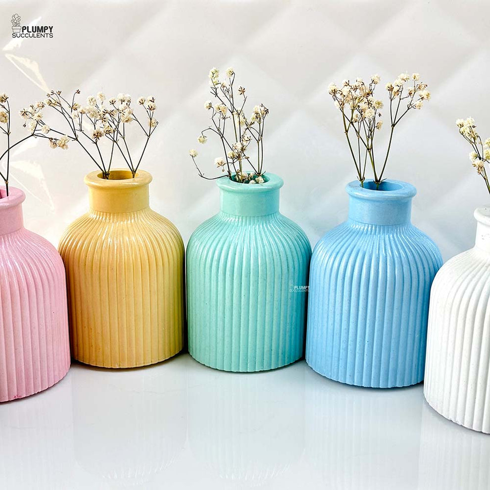 Flower Vase- Pastels – Plumpy Succulents